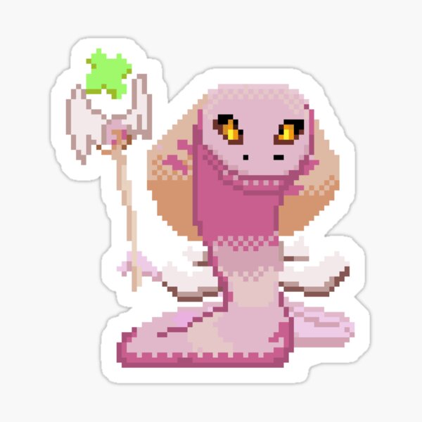 "Scaly Warrior 1/3 - Healer - Pixel art" Sticker for Sale by NodeKnot ...