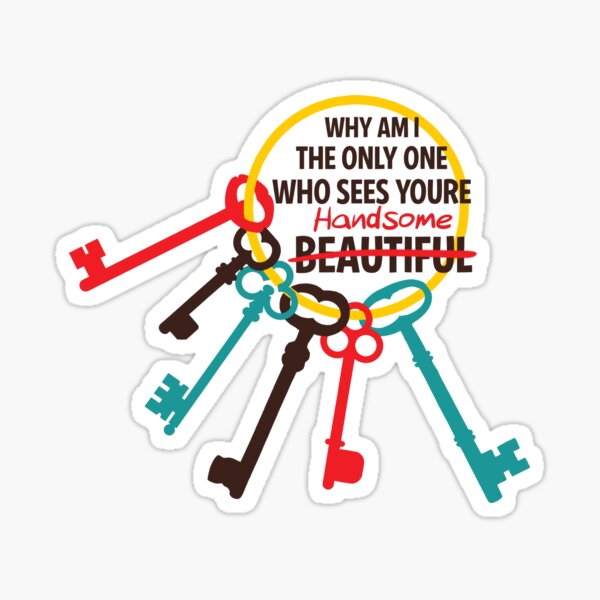 "Ring Of Keys" Sticker for Sale by tiny-explorer | Redbubble