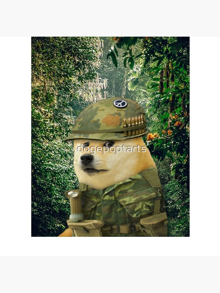 "U.S Marines (Vietnam War) Doge " Pin by dogepoptarts | Redbubble