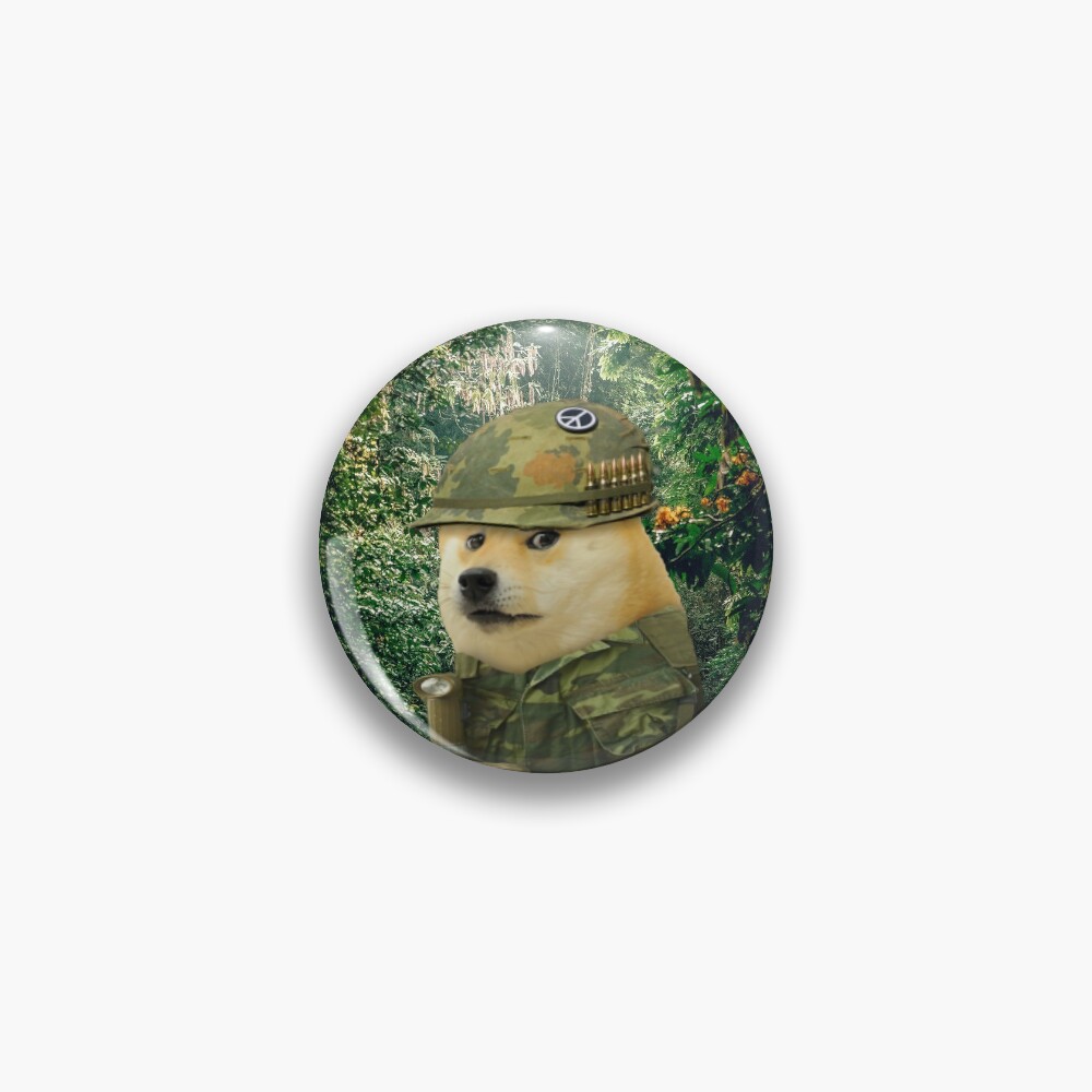 "U.S Marines (Vietnam War) Doge " Pin by dogepoptarts | Redbubble