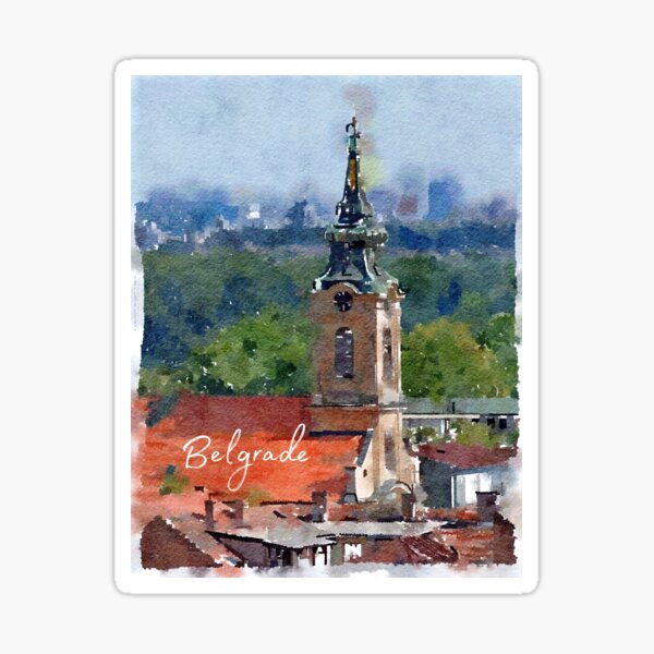 "Beograd Belgrade Belgrado 9" Sticker for Sale by Dentalism | Redbubble