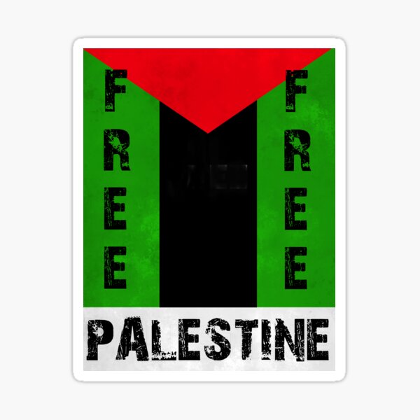 "Free Palestine End Israeli Apartheid" Sticker by martjfaulkner | Redbubble