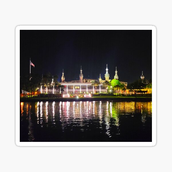 "City Of Tampa Riverwalk And The University of Tampa" Sticker for Sale ...
