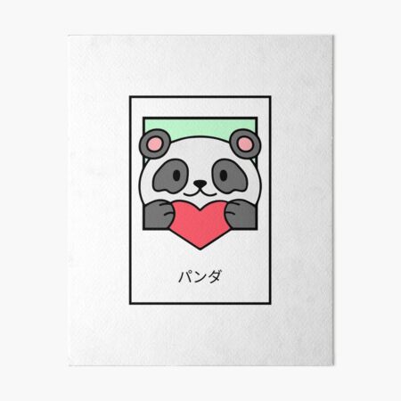 "Open arms - Panda Love - Japanese letter" Art Board Print by HKGTees ...