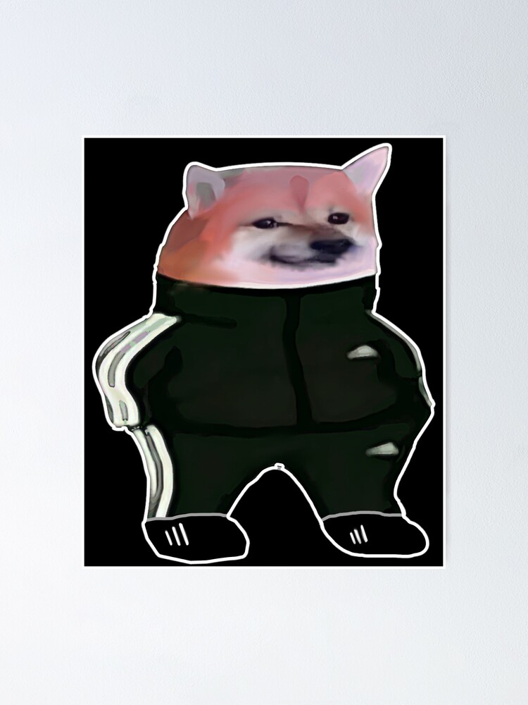 Poster « Cheems Survêtement Doge Slav Shiba Inu Meme », par Slav-Art ...