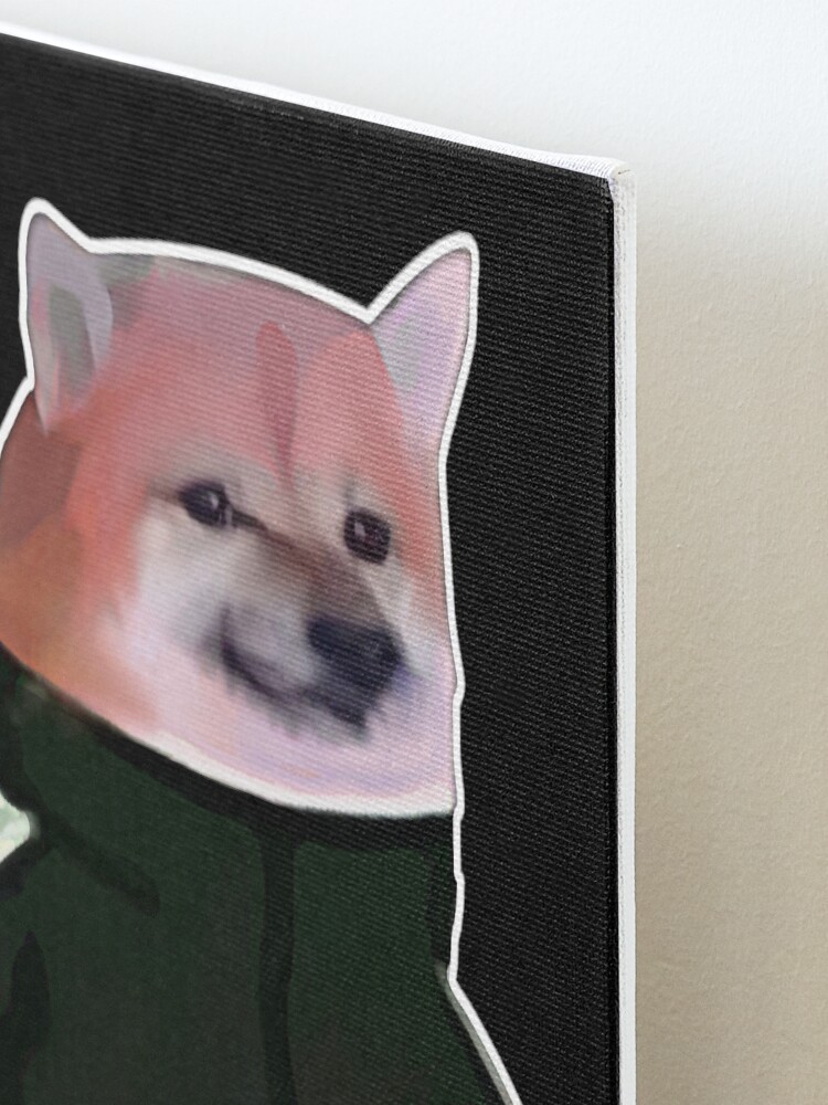 "Cheems Tracksuit Doge Slav Shiba Inu Meme " Mounted Print for Sale by ...