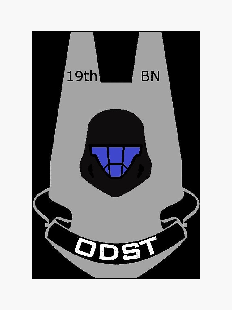 "ODST Helmet Logo" Sticker for Sale by dmaday | Redbubble