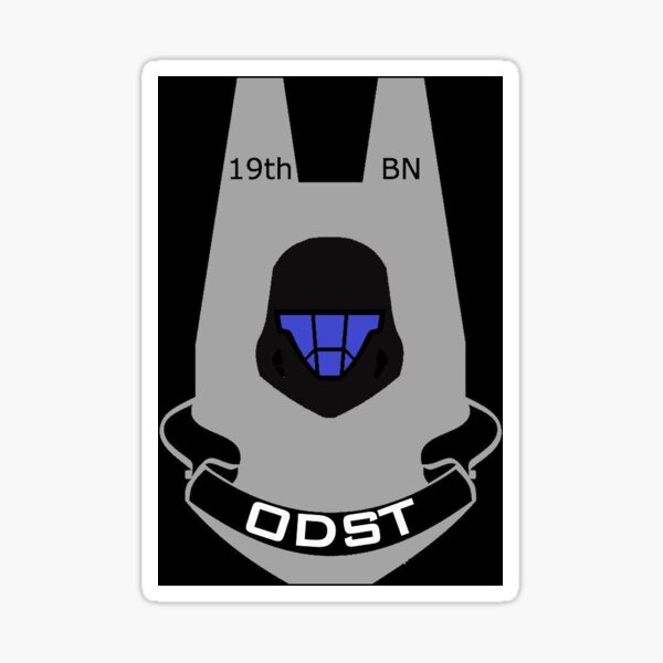 "ODST Helmet Logo" Sticker for Sale by dmaday | Redbubble