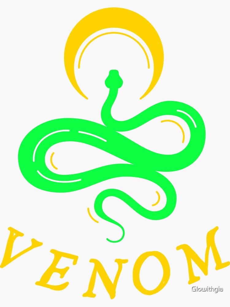 "Snake Venom" Sticker for Sale by Glowithgia | Redbubble