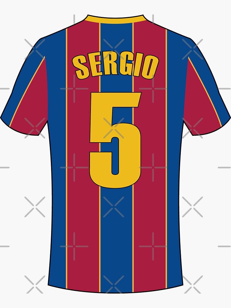 "Barcelona football jersey number 5" Sticker for Sale by Justtrendytees ...