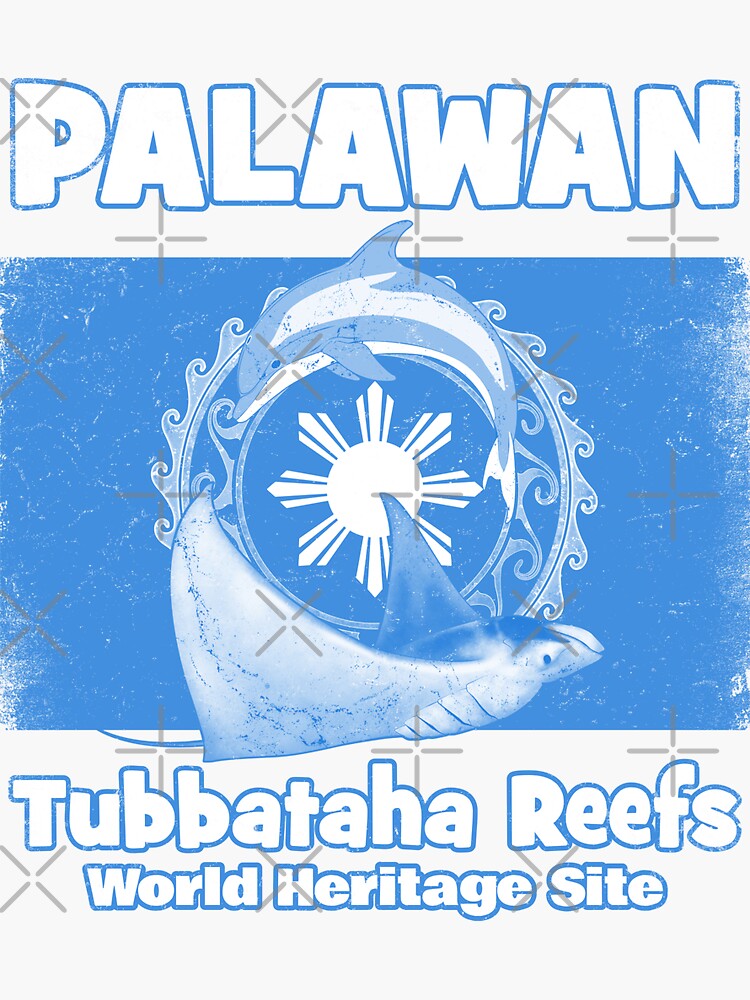 "Palawan" Sticker by NicGrayGraphic | Redbubble
