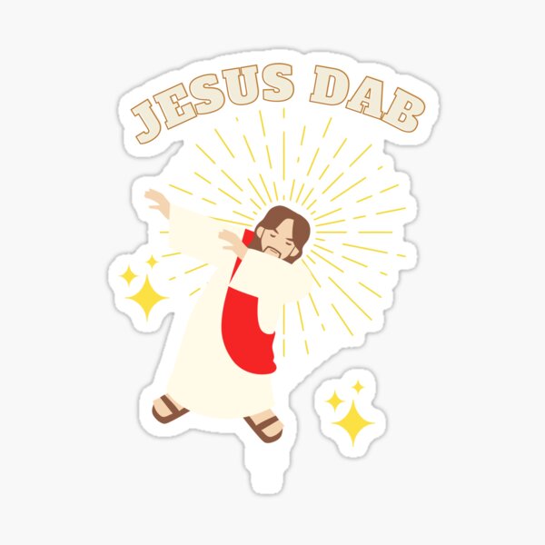 Jesus Dab Stickers | Redbubble