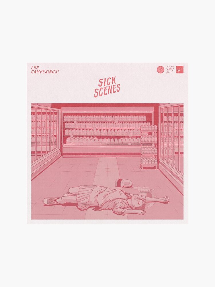 "los campesinos sick scenes album cover art" Sticker by frogsarefriends ...