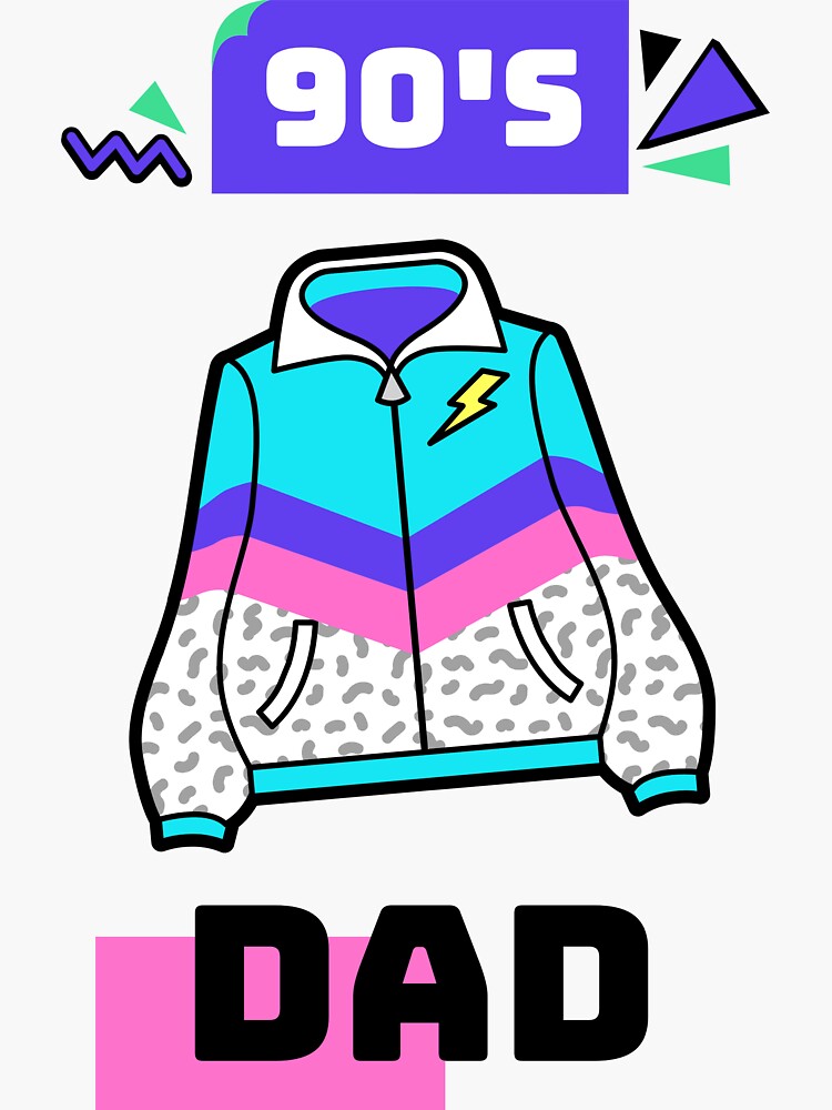 "90's Dad Aesthetic" Sticker by CheeseShop | Redbubble