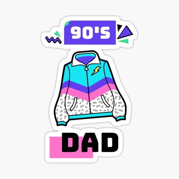 "90's Dad Aesthetic" Sticker by CheeseShop | Redbubble