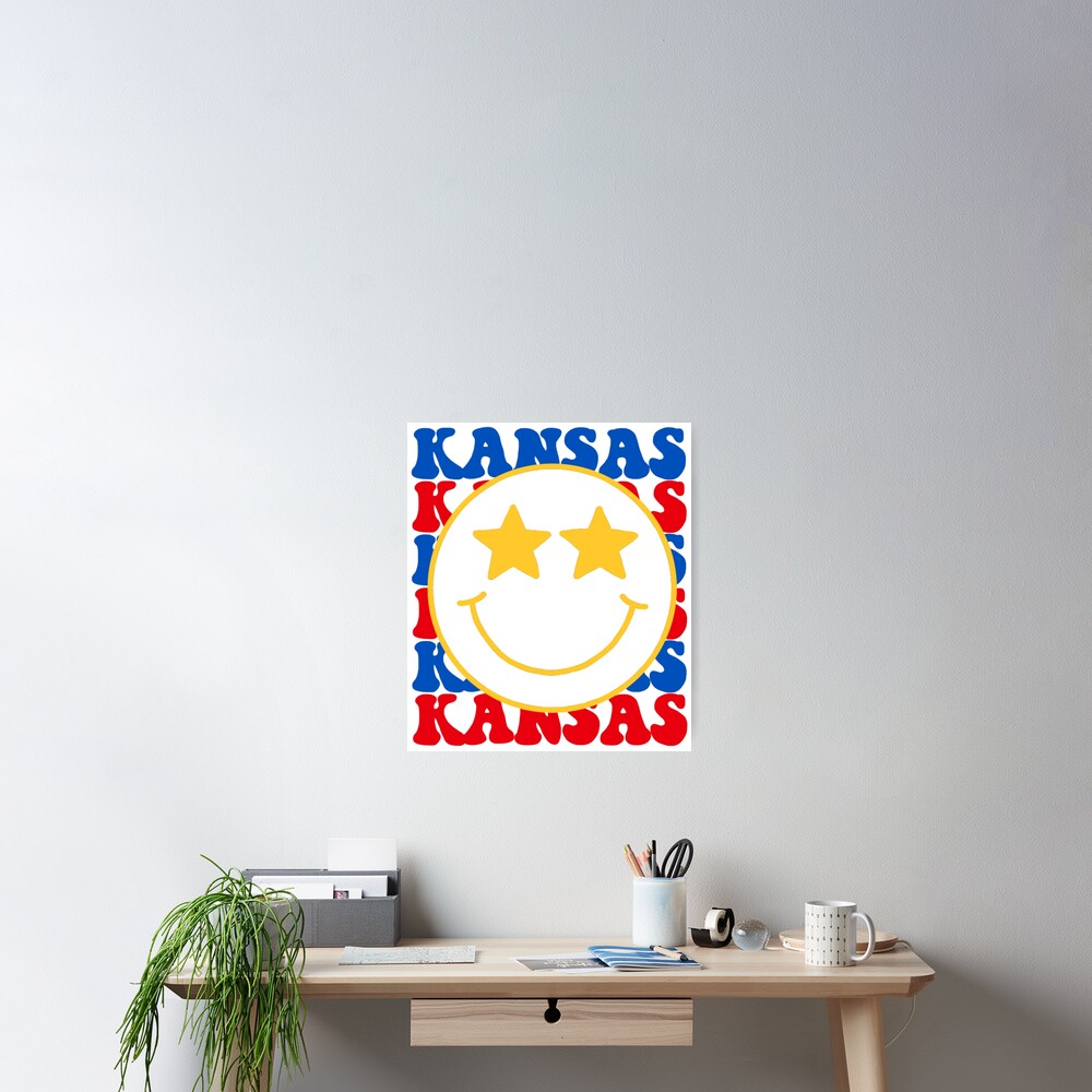 "kansas smiley face with star eyes" Poster for Sale by andreariv ...