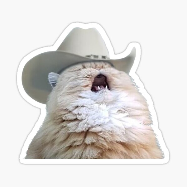 "Yodeling Cat" Sticker for Sale by madysonjune615 | Redbubble