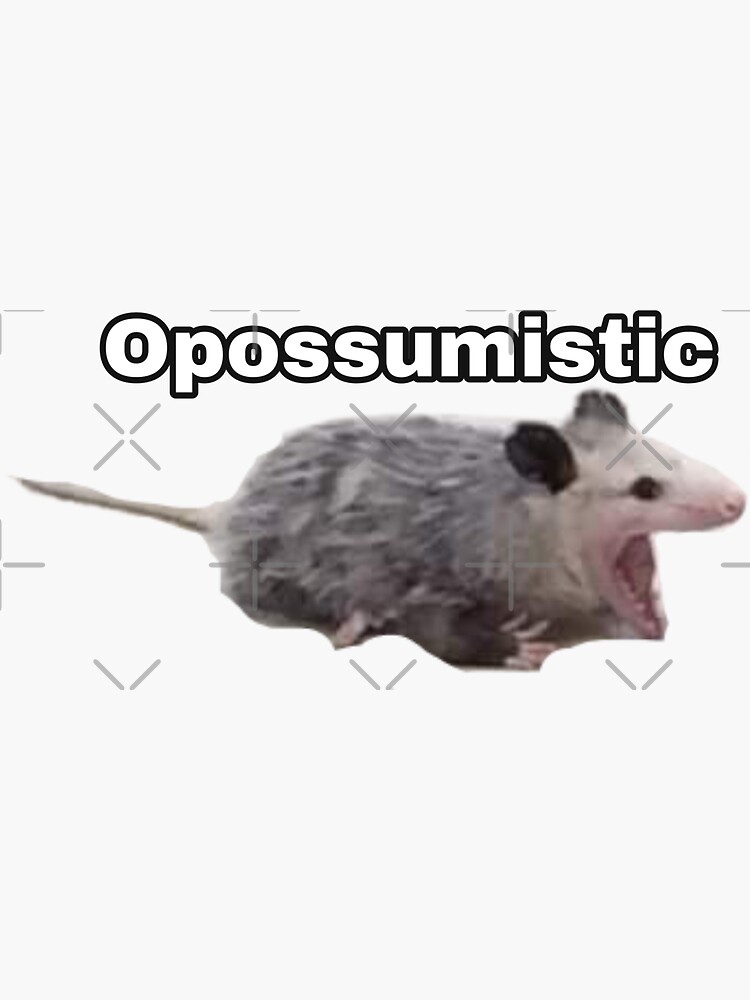 "Possum positive pet meme" Sticker for Sale by dyslsexyia | Redbubble