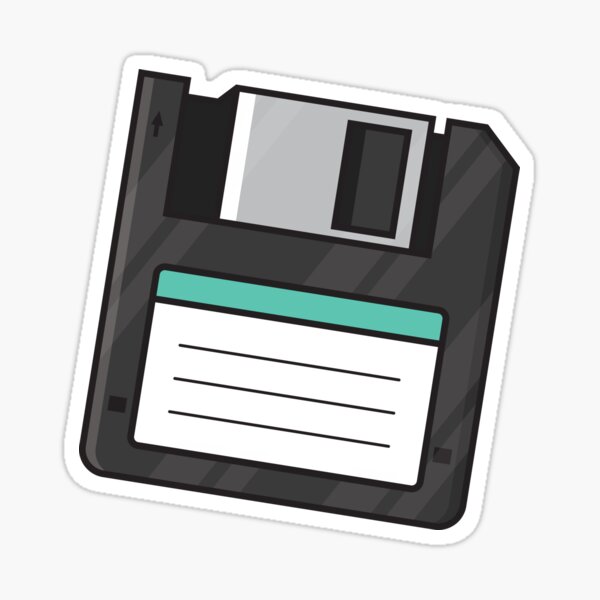 Labels, Stickers & Tags Card Making & Stationery Floppy Disc Throwback ...