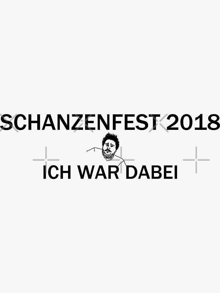 "Schanzenfest 2018 black" Sticker by Mulle83 | Redbubble