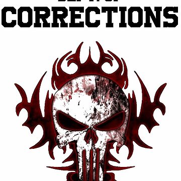 "Dept. Of Corrections Skull" Essential T-Shirt for Sale by MRCoopGroup ...