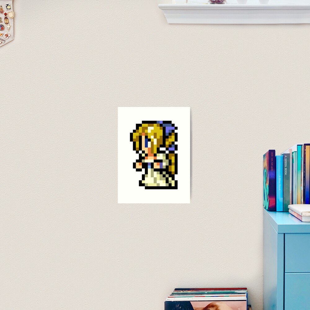 "Final Fantasy VI - Celes Opera Sprite" Art Print for Sale by ...