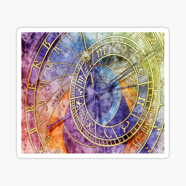 "Ancient Clock" Sticker by Aristocrata | Redbubble