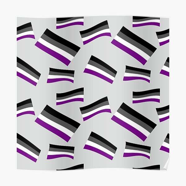 Póster «Diseño de la bandera que agita la bandera de Ace Pride» de ...