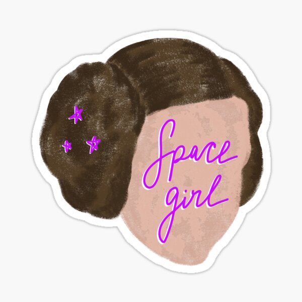 "Space Girl " Sticker by hittkaci | Redbubble