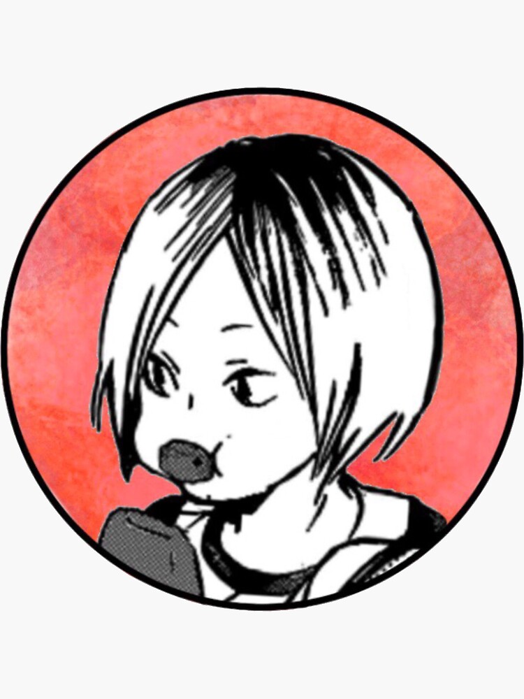 "Kenma Kozume Haikyuu Manga Panel Design" Sticker for Sale by La-y-la ...