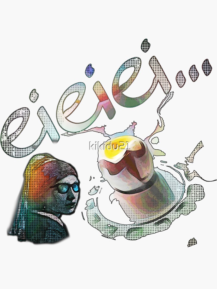 "eieiei - is that art? photo collage" Sticker by kikidu21 | Redbubble