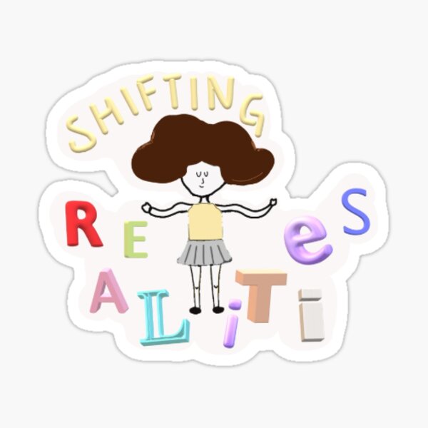 "Shifting realities" Sticker for Sale by Tamara-rq1 | Redbubble