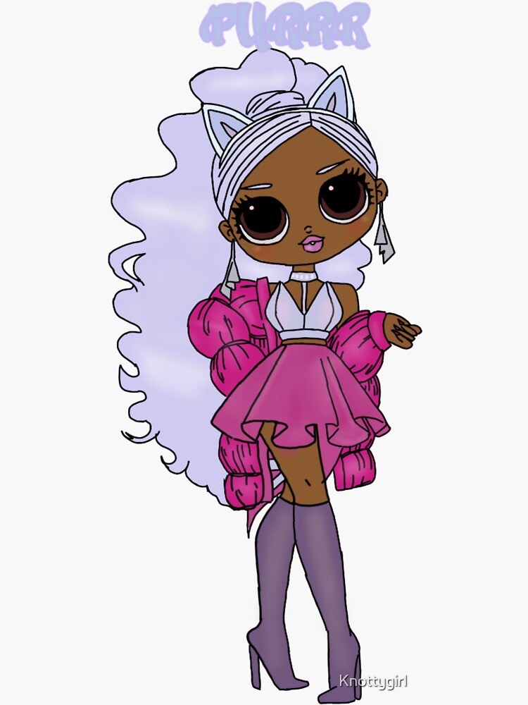 "Purr" Sticker by Knottygirl | Redbubble