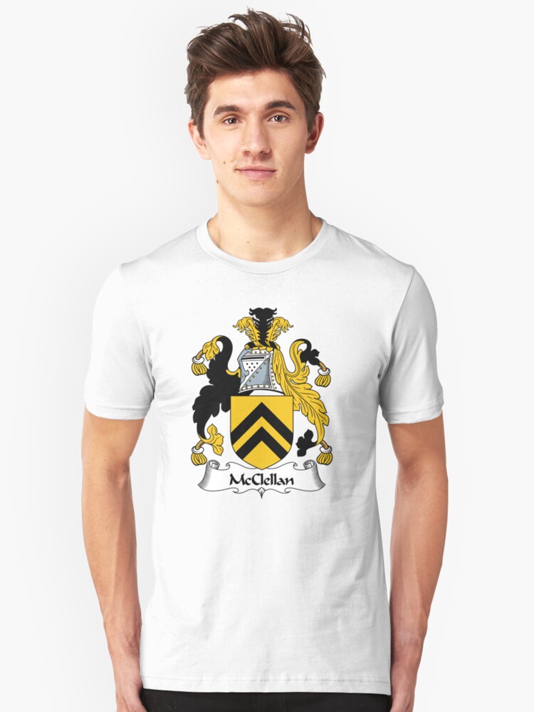 "McClellan Coat of Arms / McClellan Family Crest" Unisex T-Shirt by ...