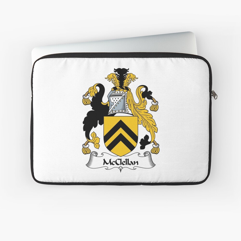 "McClellan Coat of Arms / McClellan Family Crest" Laptop Sleeve for ...