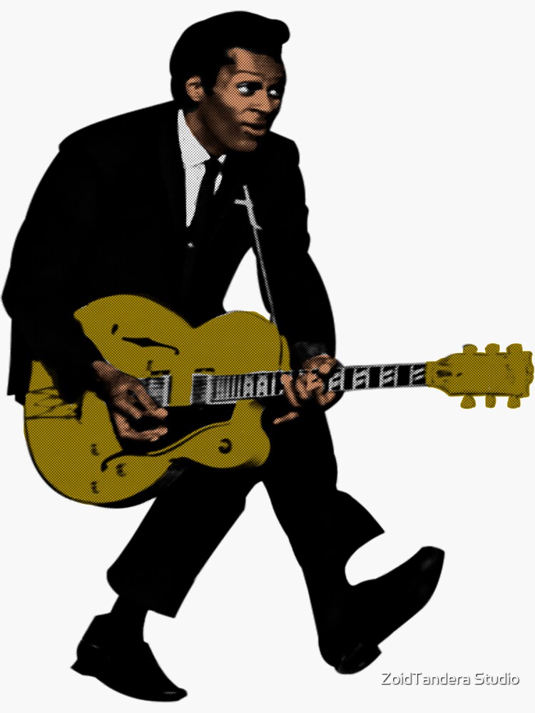 "Chuck berry gifts" Sticker for Sale by pauloclementi | Redbubble