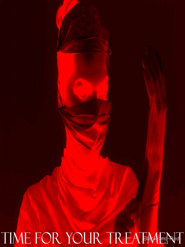 "Dark Demented Evil Nurse" Sticker by Black-and-Red | Redbubble