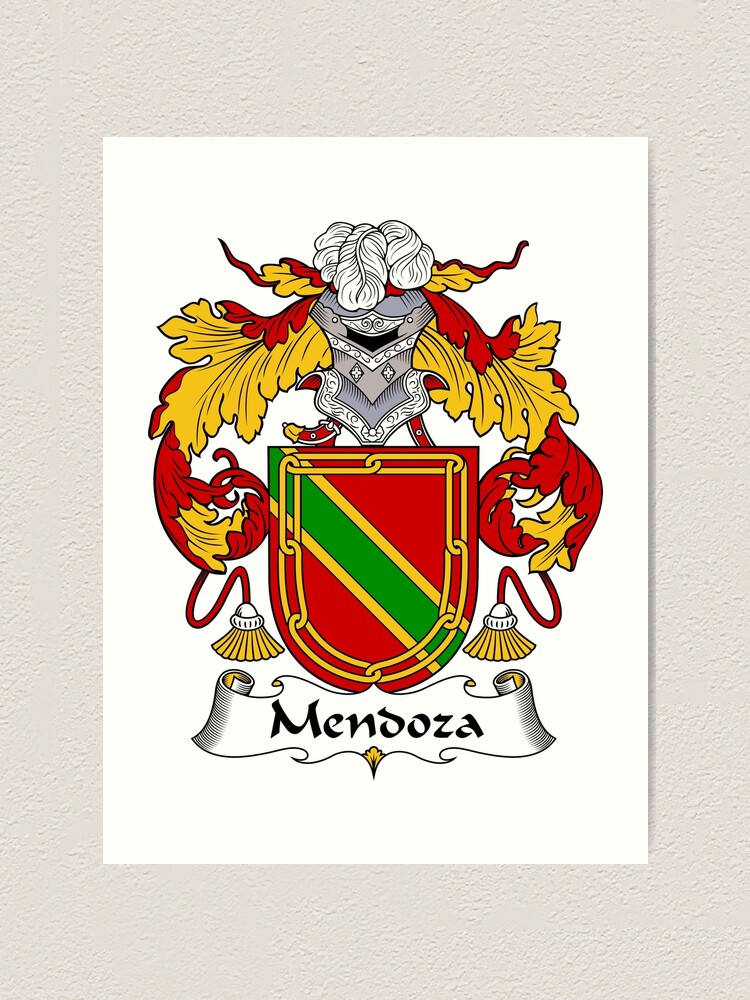 Mendoza Coat Of Arms Family Crest Art Print For Sale By Carpediem6655 mendoza-coat-of-arms-family-crest-art-print-for-sale-by-carpediem6655