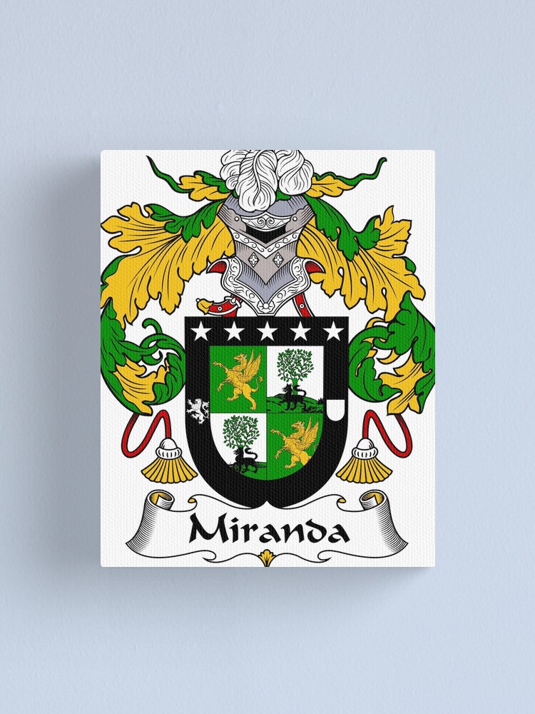 Lienzo «Miranda escudo de armas / cresta de la familia» de ...