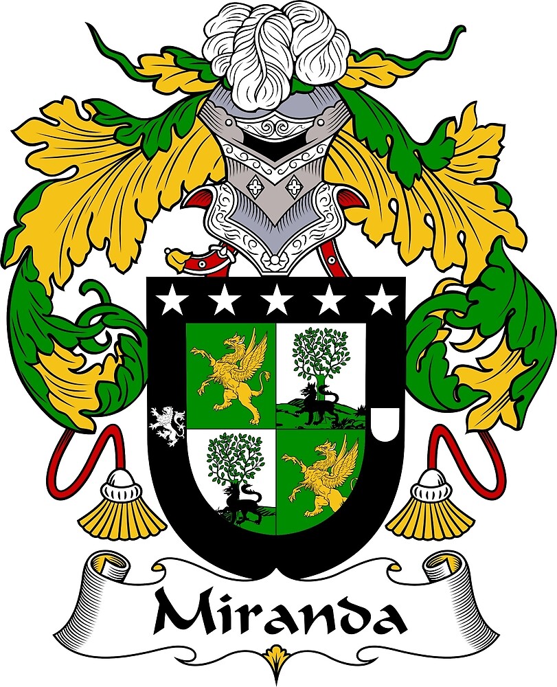 "Miranda Coat of Arms/Family Crest" by William Martin | Redbubble