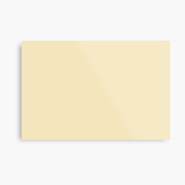 Lámina metálica «Color sólido amarillo pastel Sombra de acento simple ...