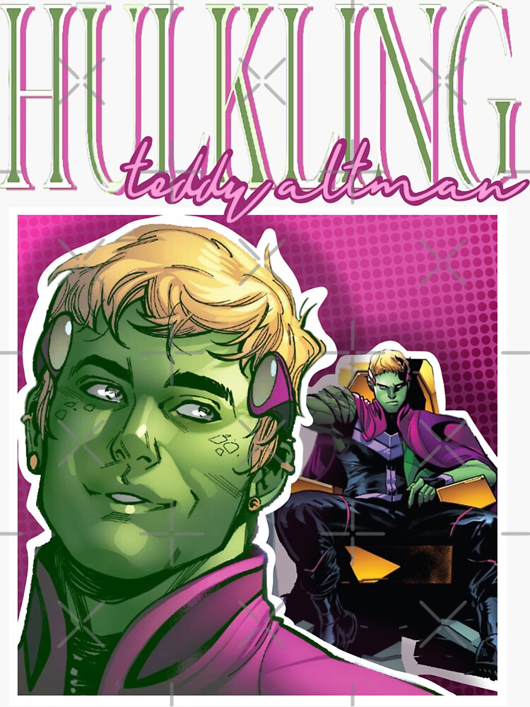 "hulkling | teddy altman" Sticker for Sale by thatssosidra | Redbubble