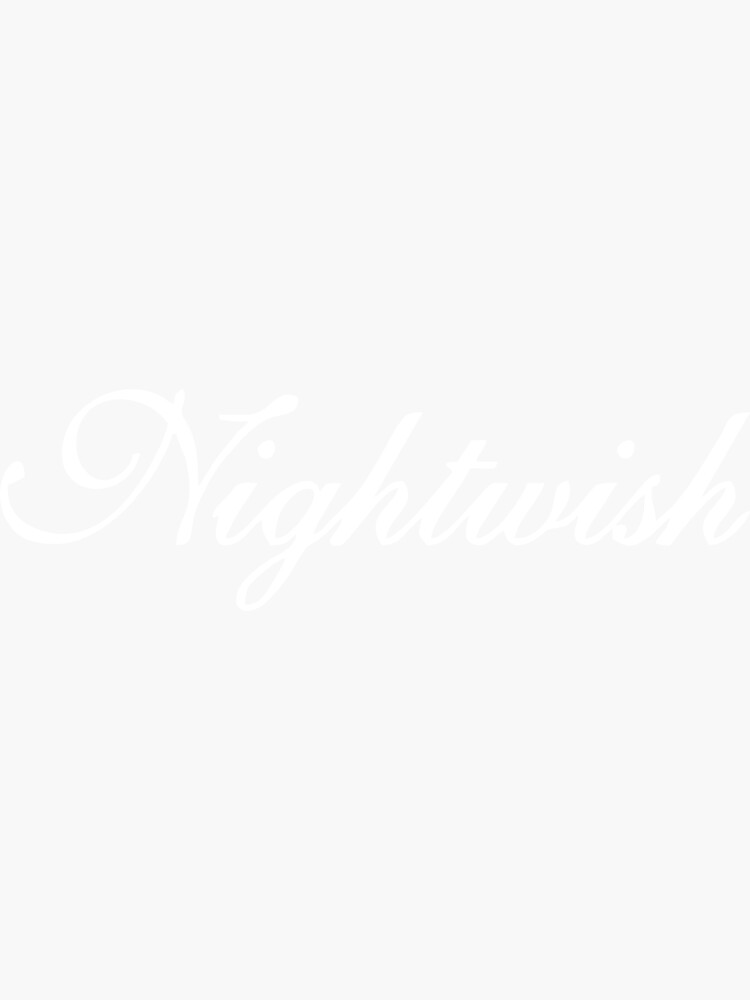 "Nightwish" Sticker for Sale by MyraPace | Redbubble