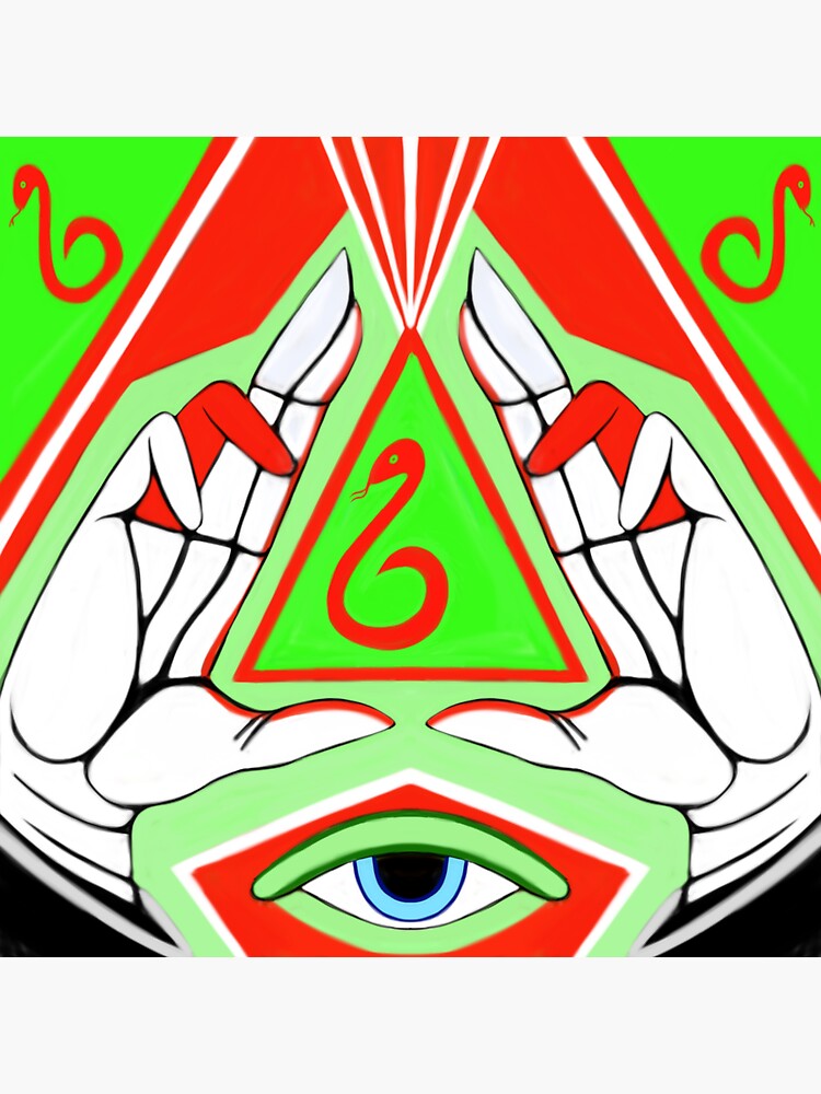 "Order of the illuminous serpent " Sticker for Sale by Menakitsune ...