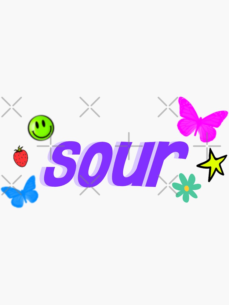 "sour sticker " Sticker for Sale by sabrina511 | Redbubble