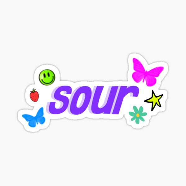 "sour sticker " Sticker for Sale by sabrina511 | Redbubble