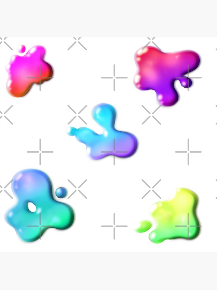 "Colorful Gel Slime Sticker Sheet" Poster for Sale by CreativeOpus ...