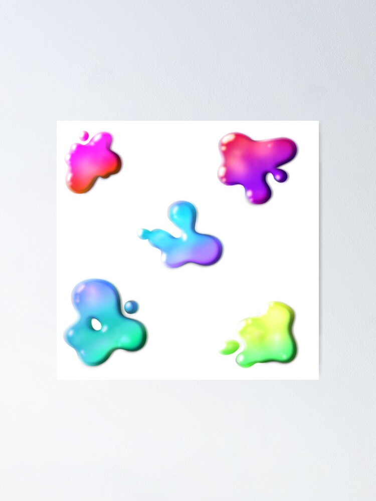 "Colorful Gel Slime Sticker Sheet" Poster for Sale by CreativeOpus ...