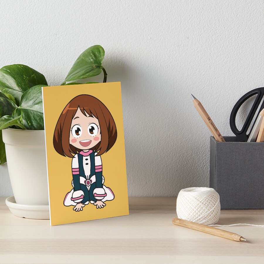 "My Hero Academia Uraraka Ochaco Chibi" Art Board Print by ChibiCheems ...
