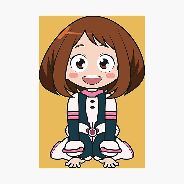 "My Hero Academia Uraraka Ochaco Chibi" Photographic Print by ...